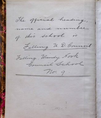 School Log Books - Windy Nook Primary School