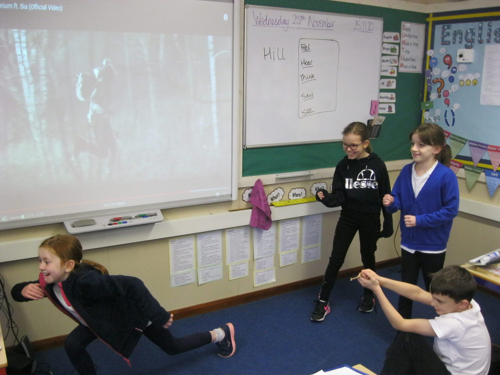 Elms practice their drama skills! | Windy Nook Primary School