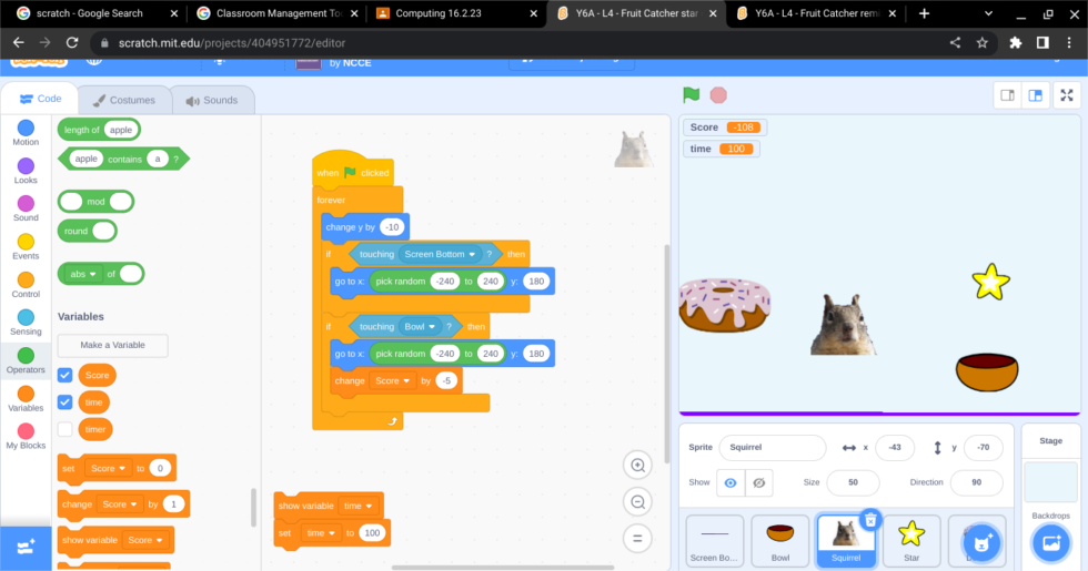 Using Scratch in UKS2 | Windy Nook Primary School