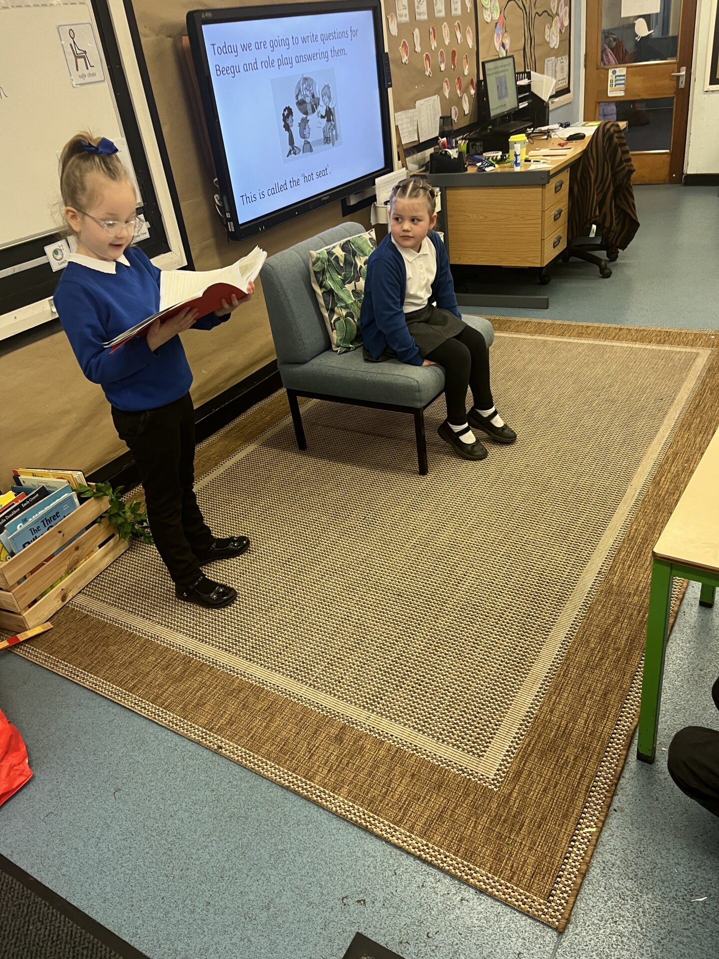 In the hot seat! | Windy Nook Primary School
